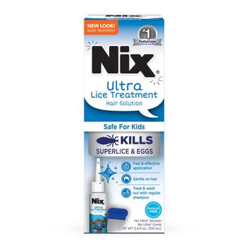 Kit de remoção de piolhos Nix Ultra Lice Treatment com solução de 100 ...