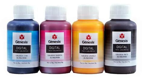 Kit De Tinta Sublimatica Genesis 4 Unidades 100 Ml - Original Genesis ...