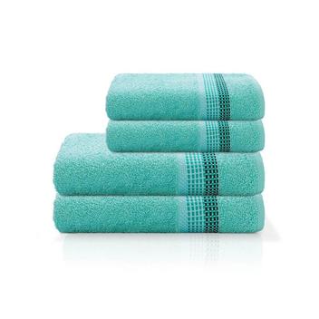 Kit de Toalhas de Banho e Rosto Camesa Vênus Verde Água 4 peças - Jogo ...