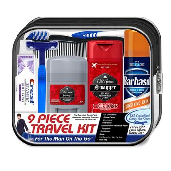 Kit de viagem Kits de conveniência International Men's Deluxe com Old ...