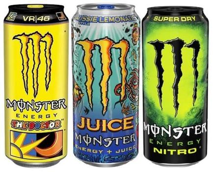 Kit Degustação 3 Latas Energético Monster Importado 500Ml - Bebida ...