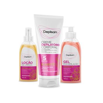 Kit Depilatório Corporal Completo Depilsam Karité com 3 unidades ...