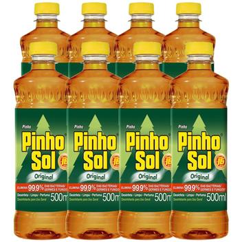 Kit Desinfetante Pinho Sol Original 500ml com 8 unidades - Desinfetante ...