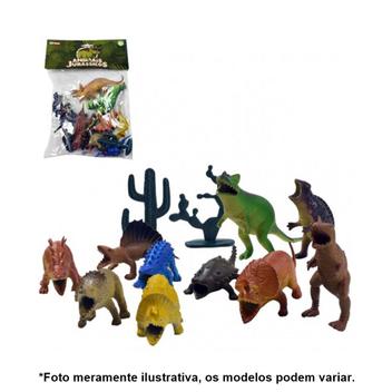 Kit Dinossauros Miniatura Pequeno de Plástico 12 Peças AKT3064 - Ark ...