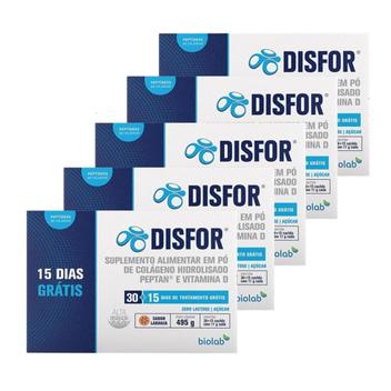 Kit Disfor Sabor Laranja Com 5 Uni De 45 Sachês De 11g Cada - BIOLAB ...