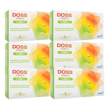 Kit Doss 1.000UI Com 6 Caixas De 90 Cápsulas Moles Cada - BIOLAB ...