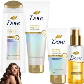 Kit Dove Leave In Bond Intense Sérum Reparador Óleo Repair - Shampoo ...