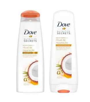 Kit dove shampoo + cond 400ml ritual de reparação - Kit de Tratamento ...