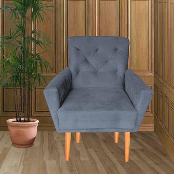 Kit Duas Poltronas Decorativa Sala De Estar Escritorio Camila ...