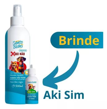 Kit Educador Sanitário Pet AKI SIM AKI NÃO Santo Bicho - Educador ...