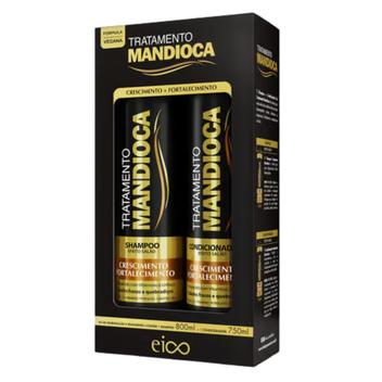 Kit Eico Cosméticos Mandioca Shampoo 800ml + Condicionador 750ml - Eico ...