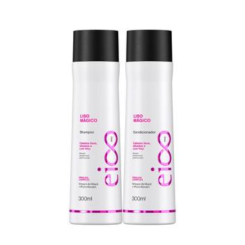 Kit Eico Pro Liso Mágico Pós Progressiva Tratamento Capilar Shampoo e Condicionador 300ml - Kit ...