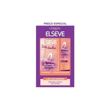 Kit Elseve 1 Sampoo 375ml 1 Cond 170ml Liso Dos Sonhos - Kit Shampoo e Condicionador - Magazine ...