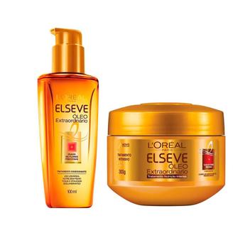 Kit Elseve Óleo Extraordinário - Óleo Capilar 100ml+Creme Tratamento ...