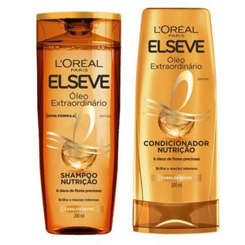 Kit Elseve Óleo Extraordinário Shampoo Nutrição + Condicioandor ...