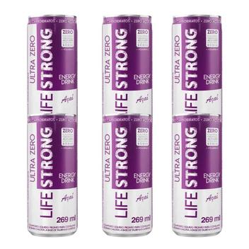 Kit energético life strong ultra zero energy drink açai zero açucar ...