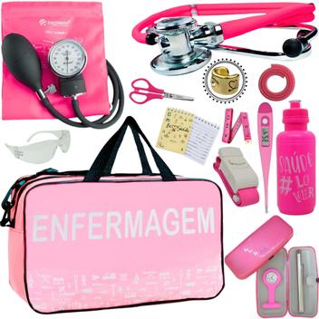 Kit Enfermagem Top Cores Premium Completo Estagio - Love Saude - Kit ...