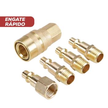 Kit Engate Rápido Pino Macho Femea 1/4 Polegadas - FBG TOOLS - Engate ...