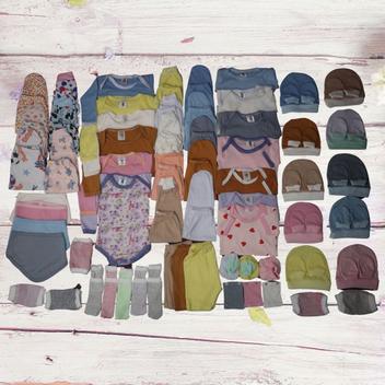 Kit Enxoval Bebe Completo 34 Peças Menino E Menina Algodao - Tanran ...