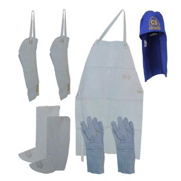 KIT EPI para Solda Avental+Luvas +Mangote+Perneira+Touca - Raspa - Kits ...