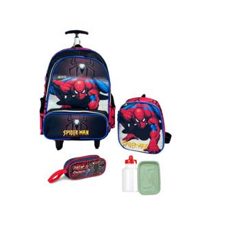 Kit Escolar Rodinha Personagem Menino Spider Man +kit Lanche - Fsouza ...