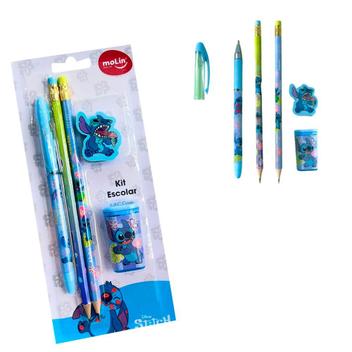 Kit Escolar Stitch - MOLIN - c/5 Unidades Disney - Material Escolar ...