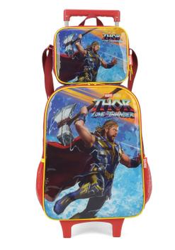 Kit Escolar Thor Avengers Marvel Mochila Rodinha + Lancheira - Luxcel ...