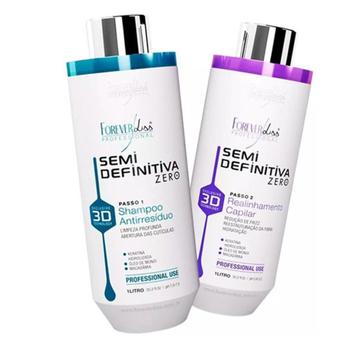 Kit Escova Semi Definitiva Zero 2X1L Forever Liss - Alisamento de ...