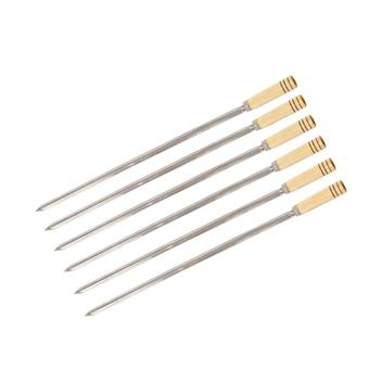Kit Espeto Simples 6 Peças Inox 60cm - Gudim - Espeto - Magazine Luiza