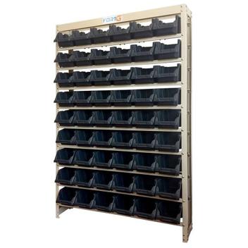 Kit Estante Gaveteiro Organizador com 54 Gavetas Nr. 5 Pret - FORTG ...