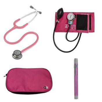 Kit Estetoscopio Littmann + esfigmo + case + Laterna - Cores Variadas ...