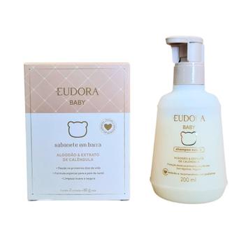 Kit Eudora Baby Shampoo + Sabonete Em Barra 2X80G - Sabonete - Magazine ...