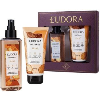 Kit Eudora Instance Karité ( Body Splash 200ml + Loção Hidratante ...