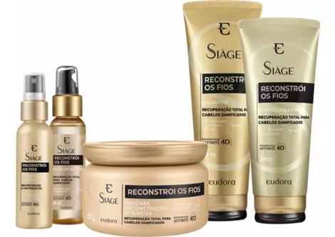 Kit Eudora Reconstrução Capilar (5 Itens) - Eudora Siàge - Kit de ...