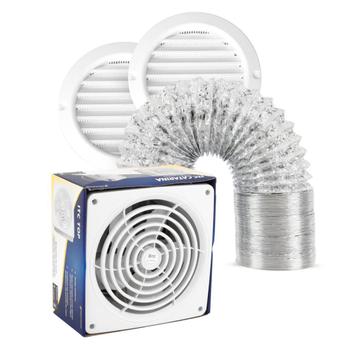 Kit Exaustor Itc Top + Duto Flexível 150mm 5m + 2 Grades - ITC ...