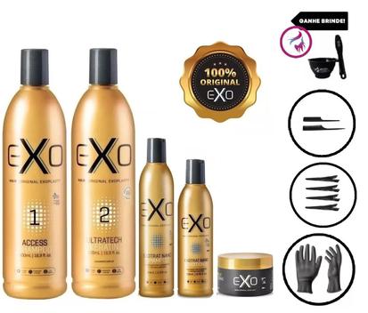Kit Exoplastia Capilar 500ml e Kit Manutenção Reconstrução - Kit de ...