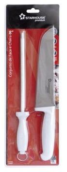 Kit Faca E Chaira 8 Cabo Branco Premiun Starhouse Bs0 - Startools ...