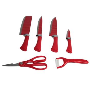 Kit Facas Churrasco E Cozinha Profissional Antiaderente 6Und ...