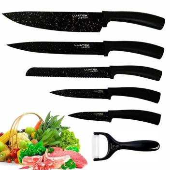 Kit Facas Churrasco Em Inox Profissional 6 Peças Cozinha - Tesla Store ...