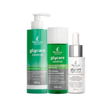 Kit Facial Mantecorp Glycare - Gel e Solução e Sérum Rejuvenescedor 30 ...