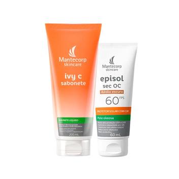 Kit Facial Mantecorp-Prot Solar FPS60 Médio Esc e Sabonete - Kit de ...