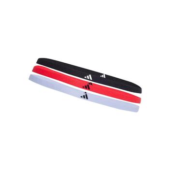 Kit Faixa Adidas Elástica Cabelo Logo C/3 Unidades JJ1175 Vermelho ...