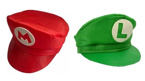 Kit fantasia 2 quepes mario luigi carnaval festas - MC PRESENTES ...
