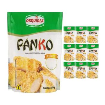 Kit Farinha Para Empanar Orquídea Panko Estilo Oriental 250g com 10 ...
