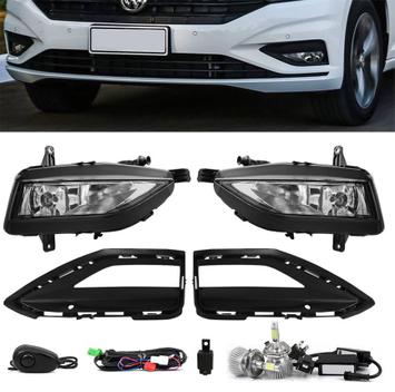Kit Farol de Milha Neblina Vw Jetta 2019 2020 + Kit Lâmpada Super LED ...