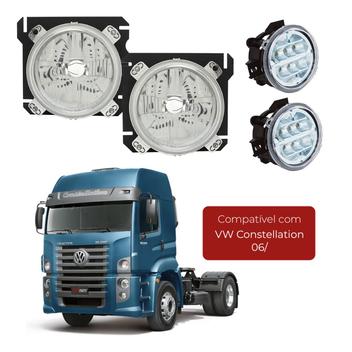 Kit Farol vw Constellation Vw 26260 24250 24260 + MILHA LED - IAM ...