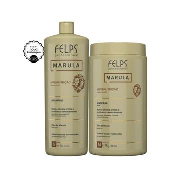 Kit Felps Marula Shampoo L + Mascara 1Kg - Kit de Tratamento para ...
