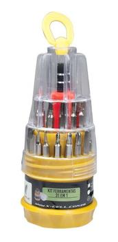 Kit Ferramentas 31 Em 1 Chaves Celular Tablet Relógio Pc - XCELL - Jogo ...