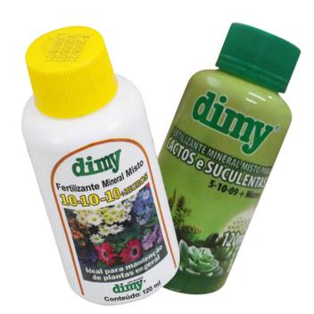 KIT Fertilizantes 10-10-10 + Cactos e Suculentas (120ML)DIMY ...