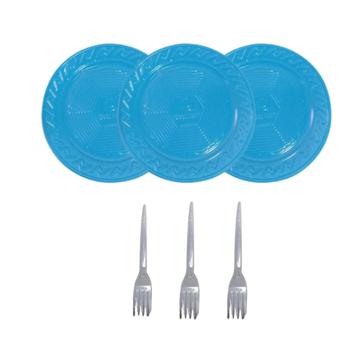 Kit Festa 50 Pratinhos Pratos e 50 Garfinhos Garfos Descartáveis - DOCE ...